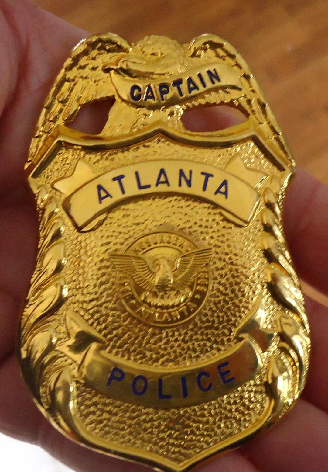 Hard to Find Blackinton Atlanta Police Dept Captain's FULL SIZE Badge ...