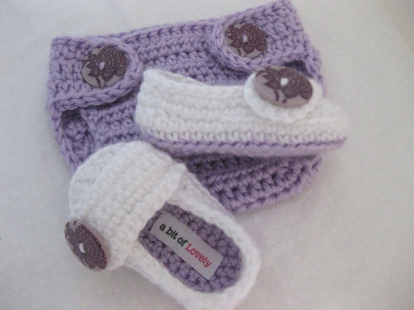 Easter Baby Infant Girl Shoes / Slippers / Booties Purple & | Etsy