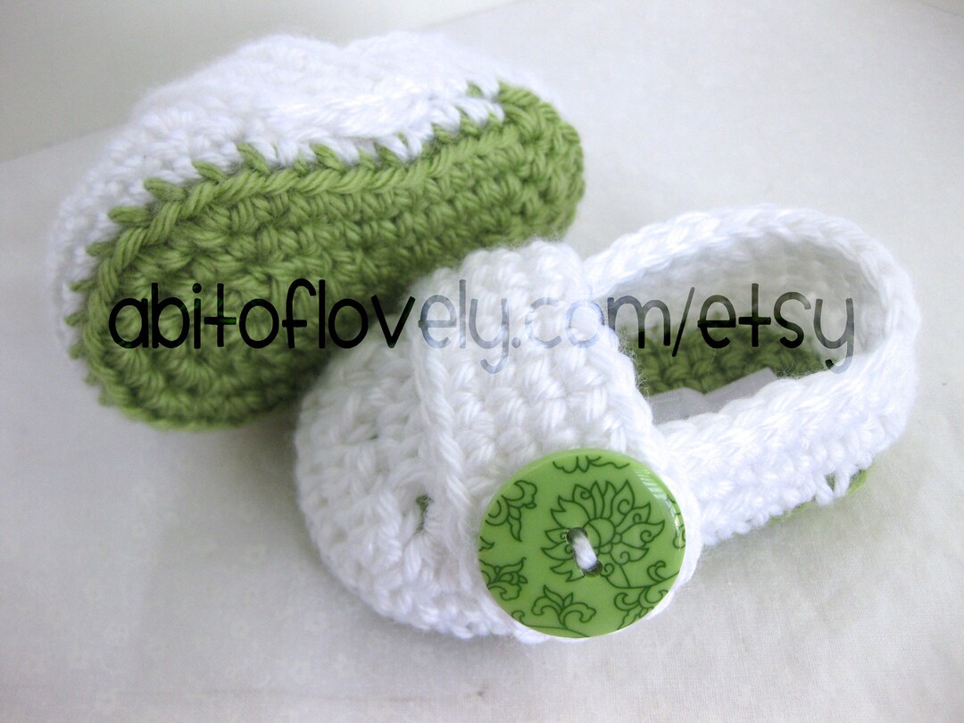 Easter Baby Girl OR Boy Infant Shoes / Slippers / Booties - Green ...