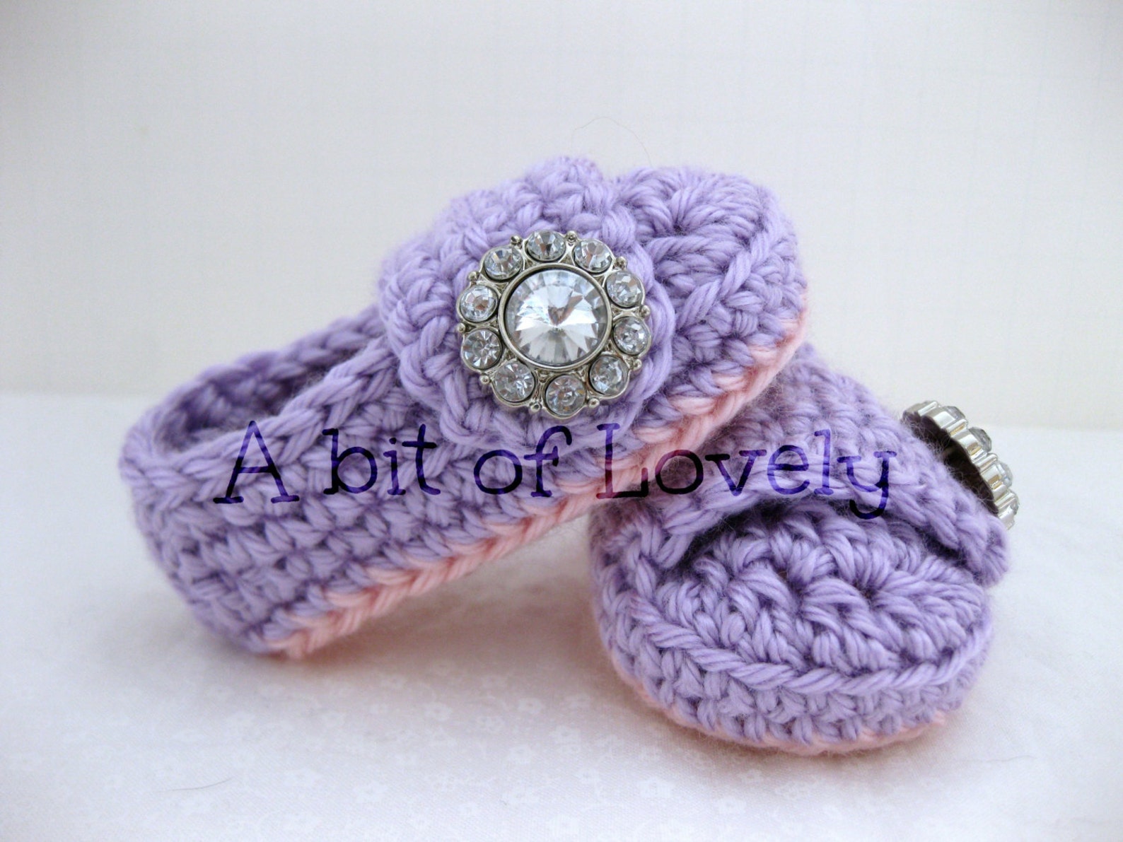 Easter Baby Girl Shoes / Booties - Pink & Purple Jewel - YOUR Choice ...