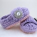 Easter Baby Girl Shoes / Booties - Pink & Purple Jewel - YOUR Choice ...