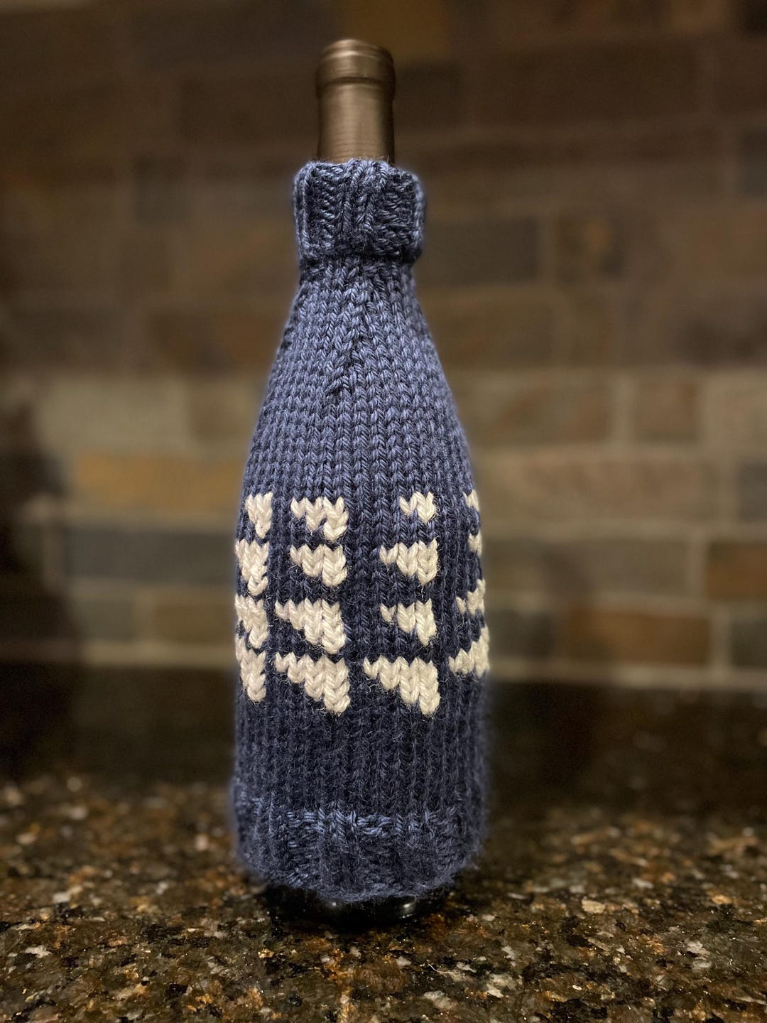 Custom Knit Wine Bottle Cover - Etsy