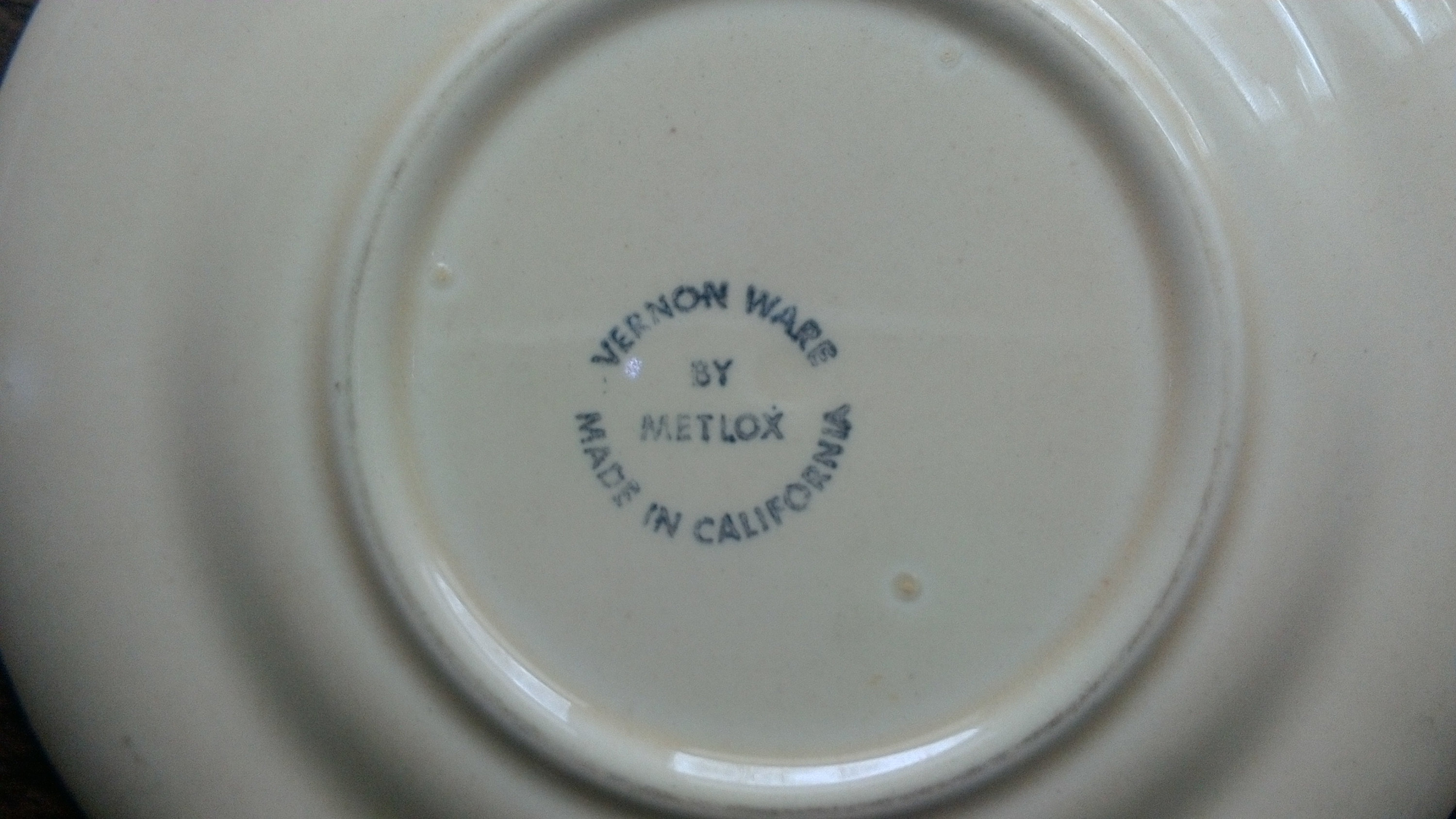 Metlox Potteries Vernonware Gigi Pattern - 6 Dessert Plates - Etsy