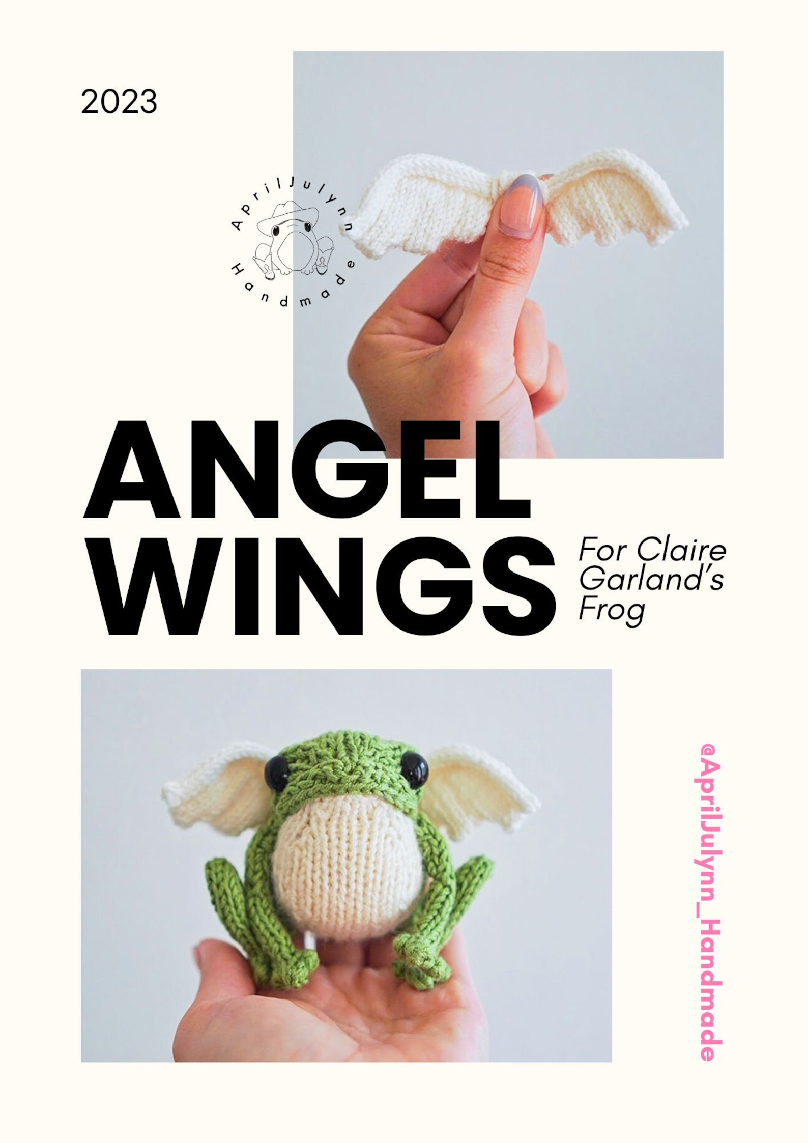 Angel Wings Knitting Pattern for Frog or Doll (PDF) - Etsy