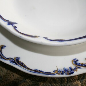 Ridgway England Edgewater Flo Blue Plate and Bowl - Etsy