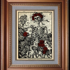 SKELETON WITH ROSES Halloween Decor Halloween Home Decor - Etsy
