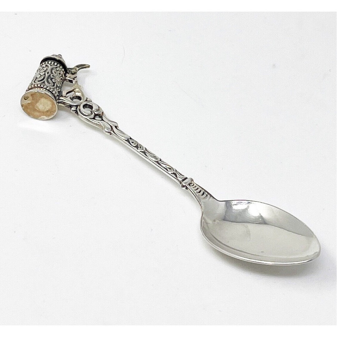 Vintage Versilbert SF Silver Plated Stein Spoon Tarnish - Etsy