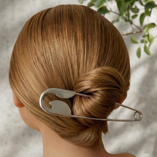 Safety Pin Hair Clip - Etsy UK