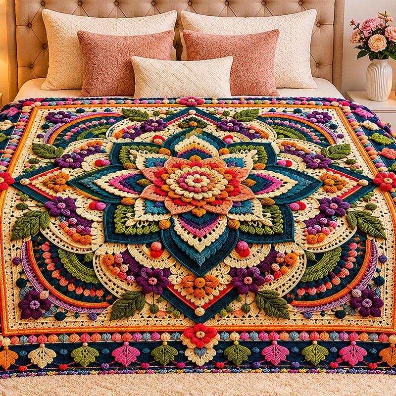 Mandala Throw - Etsy UK