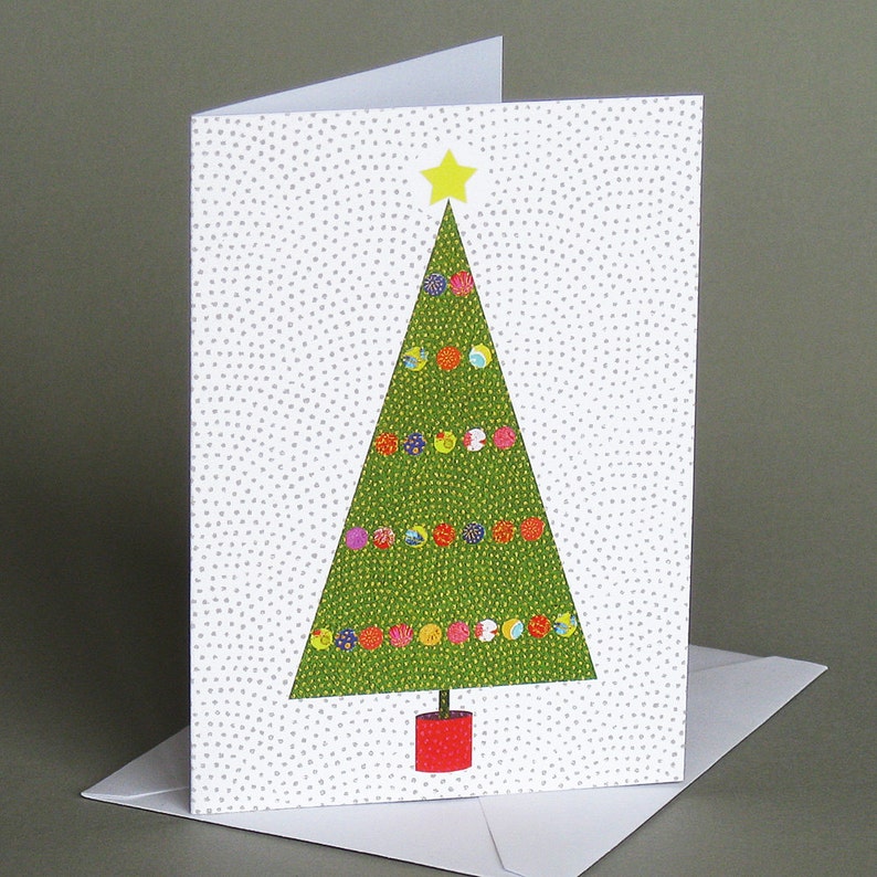 Christmas Tree: a Boxed Set of 10 Blank Christmas Cards - Etsy
