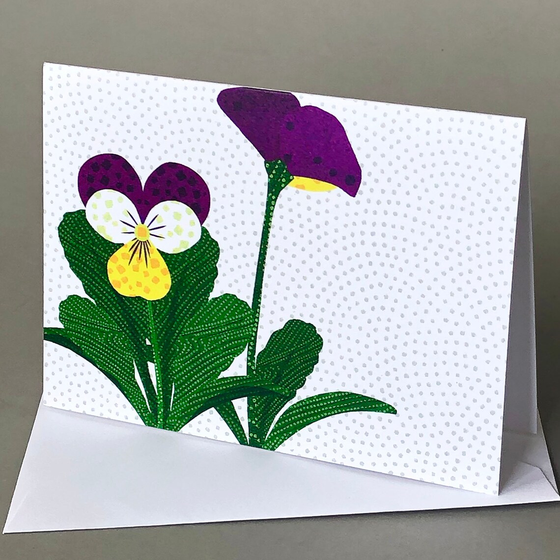 Johnny-jump-up: A Nature Inspired Blank Notecard, Spring, Purple - Etsy