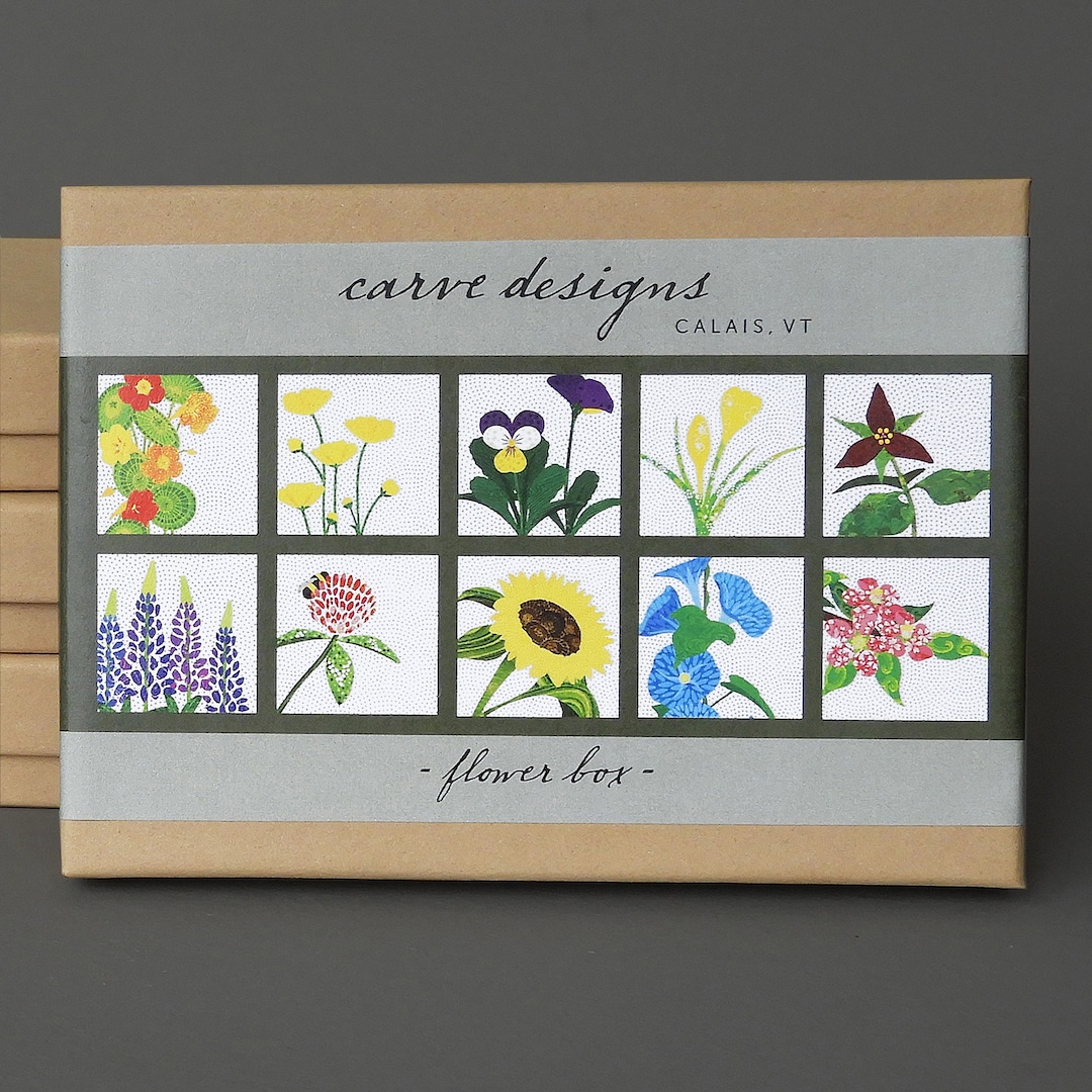 Flower Box: A Boxed Set of 10 Blank Colorful Flower Notecards ...