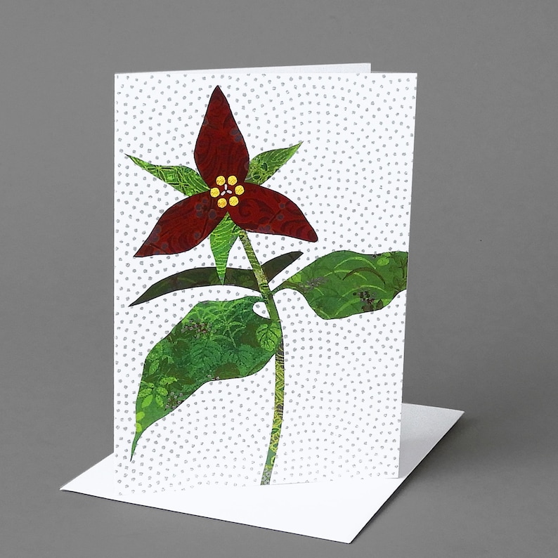 Purple Trillium: A Nature Inspired Blank Note Card , Origami Paper ...