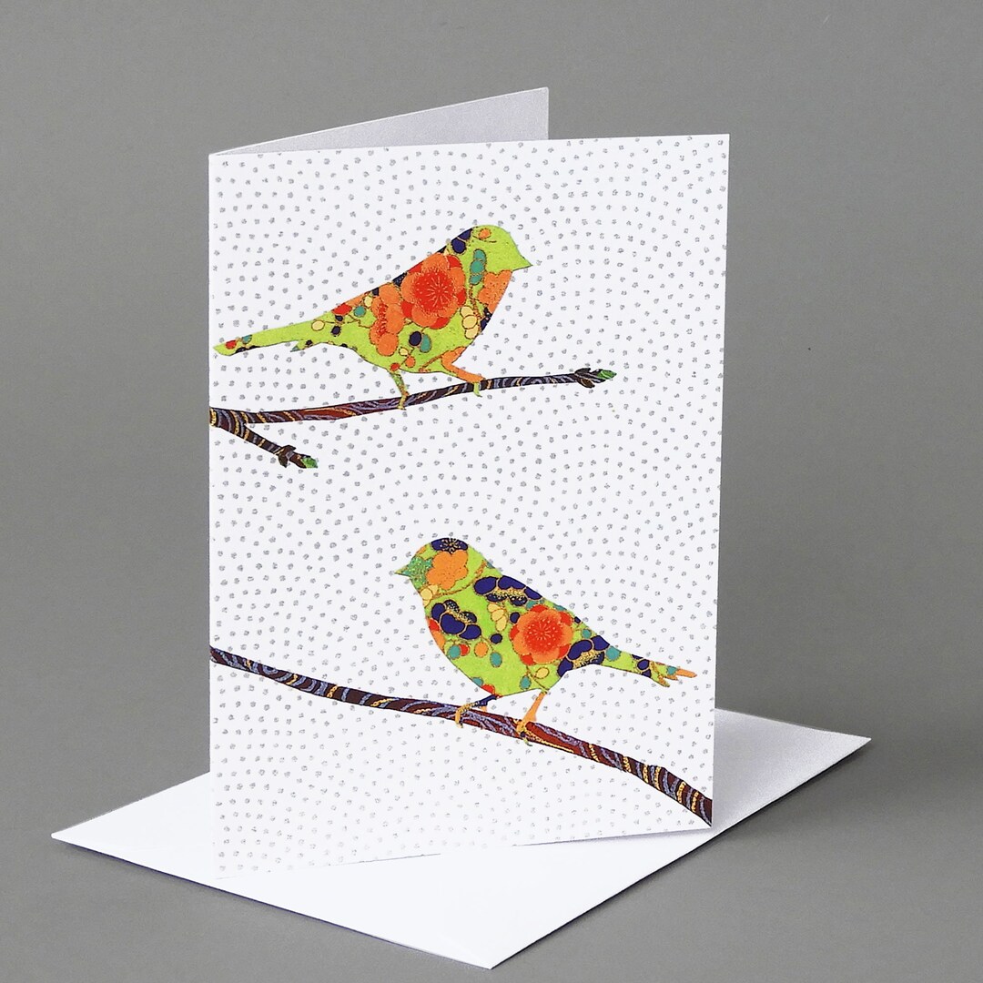 Spring Birds- A Nature Inspired Blank Card, Birds - Etsy