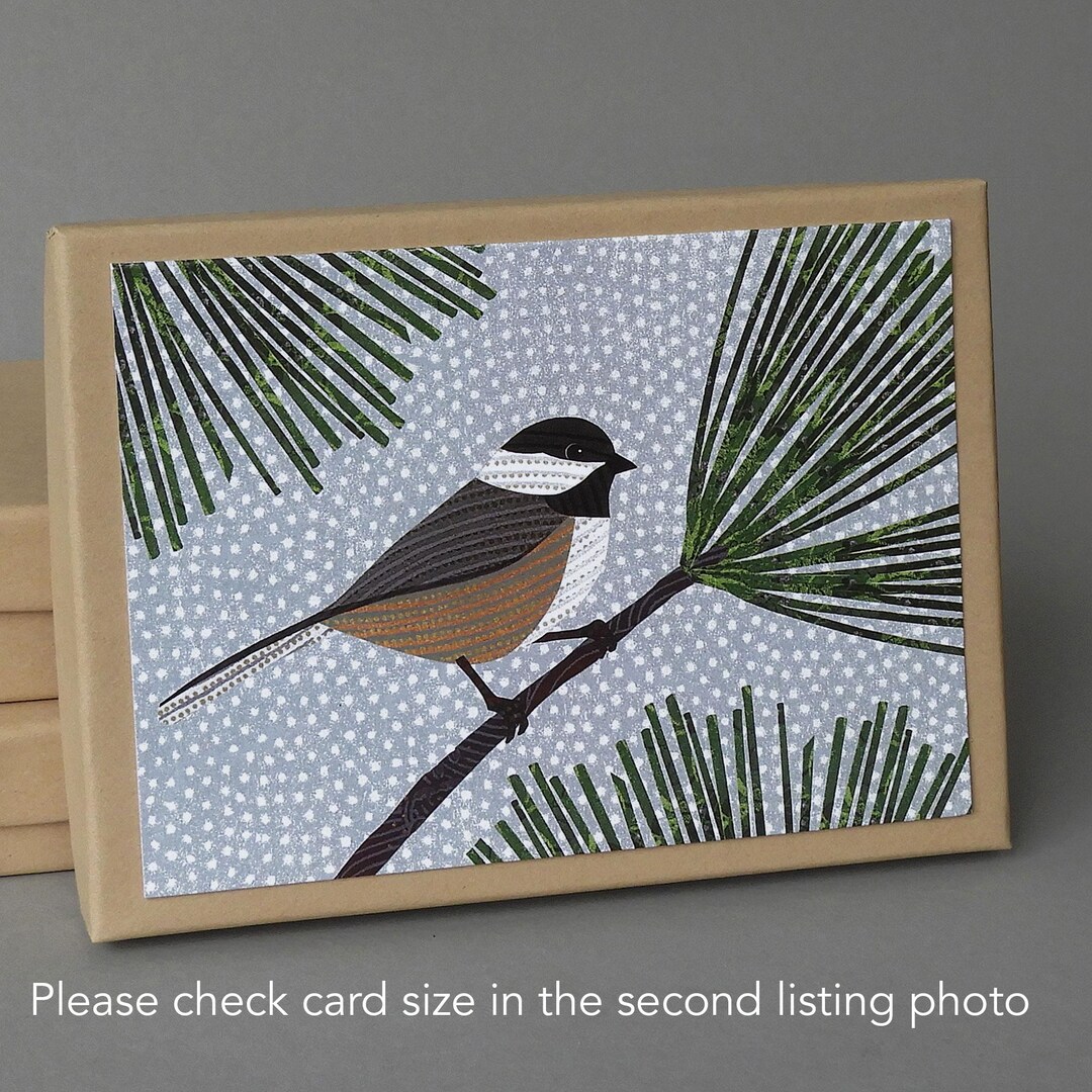 Chickadee Christmas Card: A Boxed Set of 10 Blank Nature Inspired ...