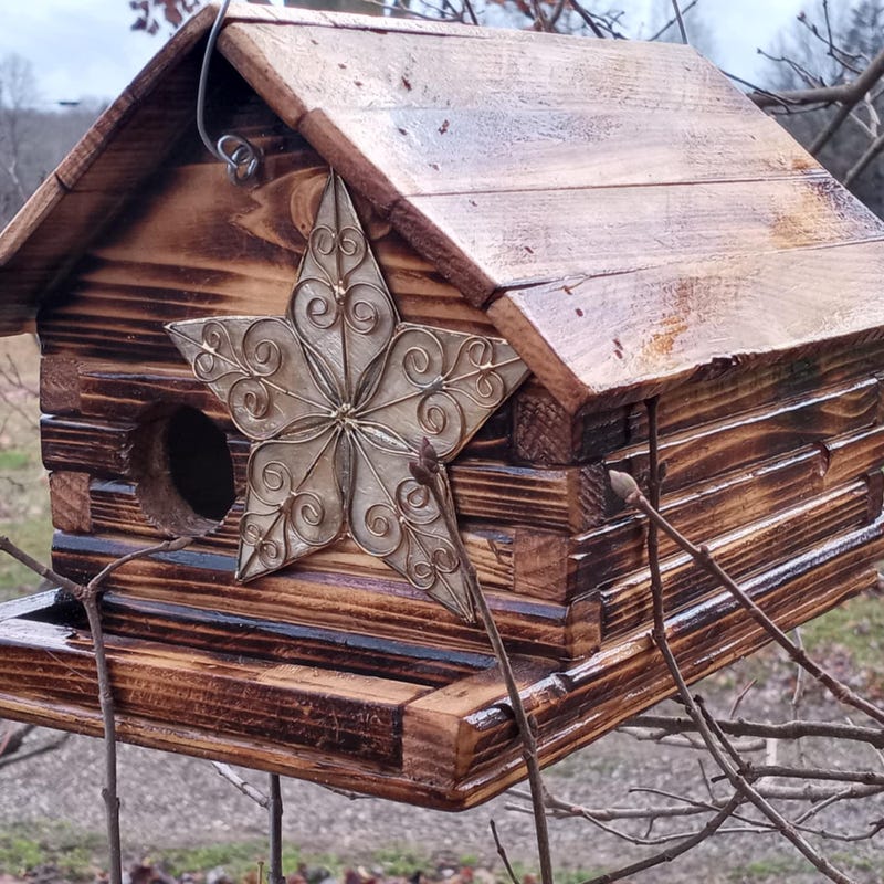Rustic Birdhouse - Etsy