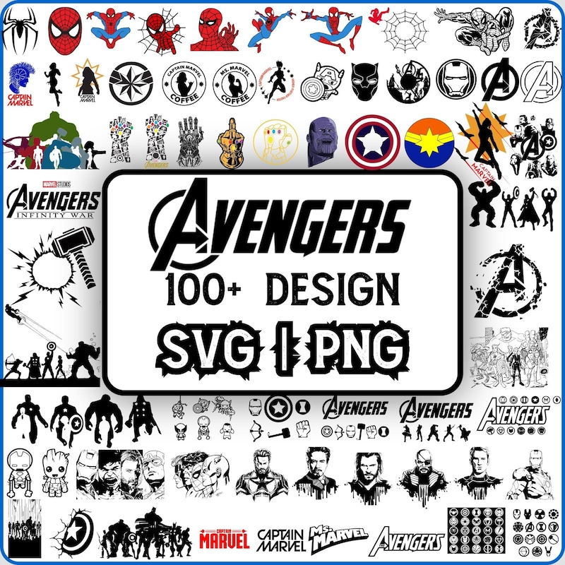 Avengers Png Logos - Etsy