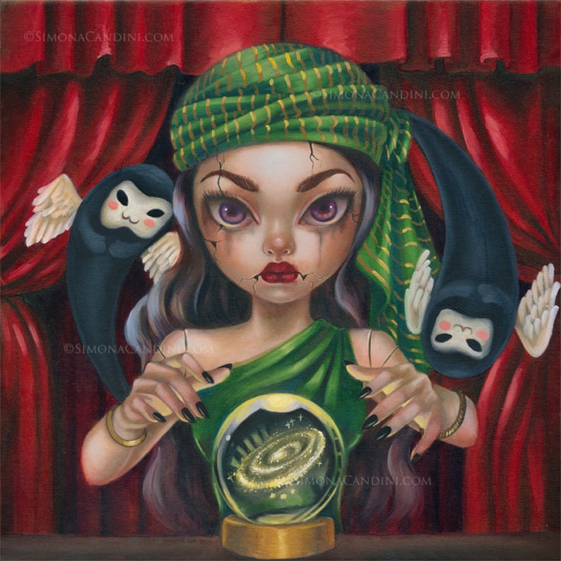 Fortune Teller LIMITED Edition PRINT Dark Carnival Halloween - Etsy