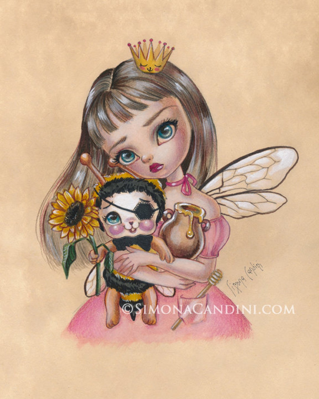 Princess Bee LIMITED EDITION Print Signed Numbered Simona Candini ...