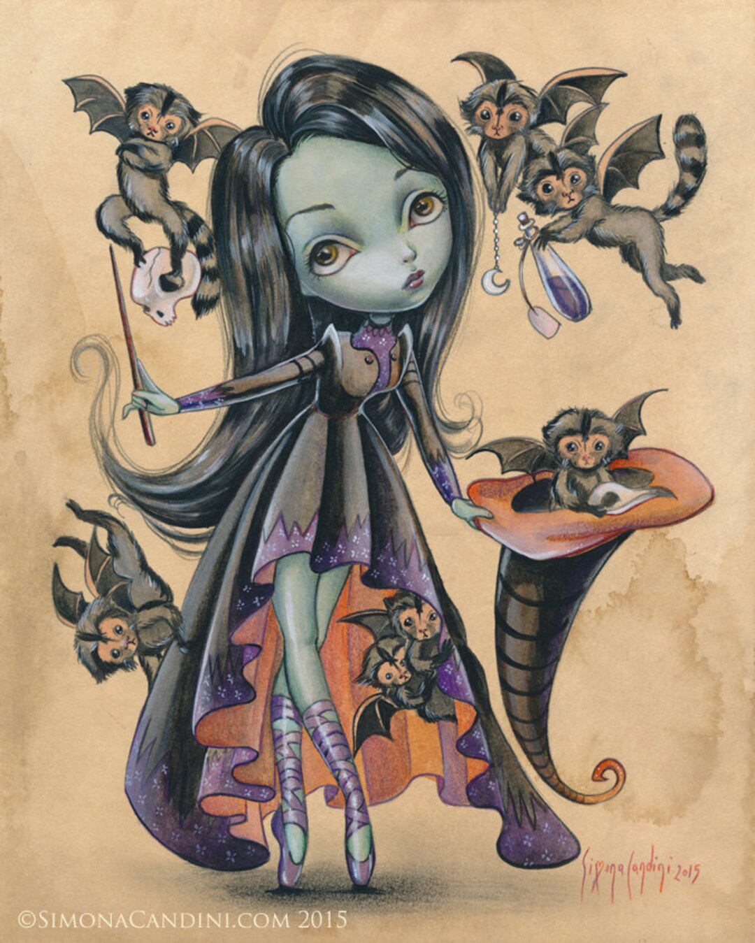 Elphaba and the Flying Monkeys LIMITED EDITION Print Signed Numbered ...