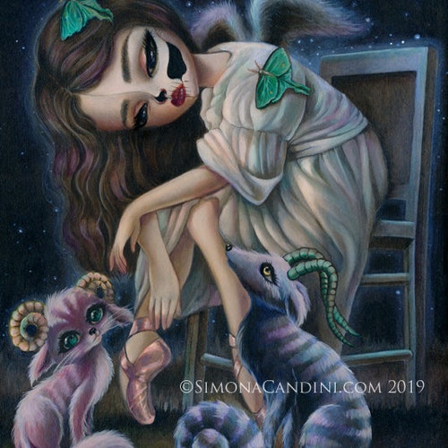 Ligeia SIGNED PRINT Simona Candini Tribute to Edgar Allan Poe - Etsy