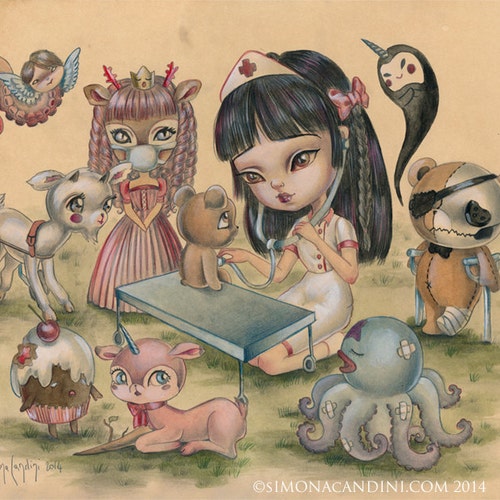 Stitchy LIMITED EDITION Print Signed Numbered Simona Candini - Etsy