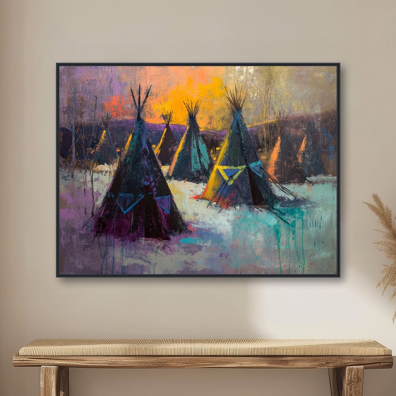 Teepee Painting - Etsy