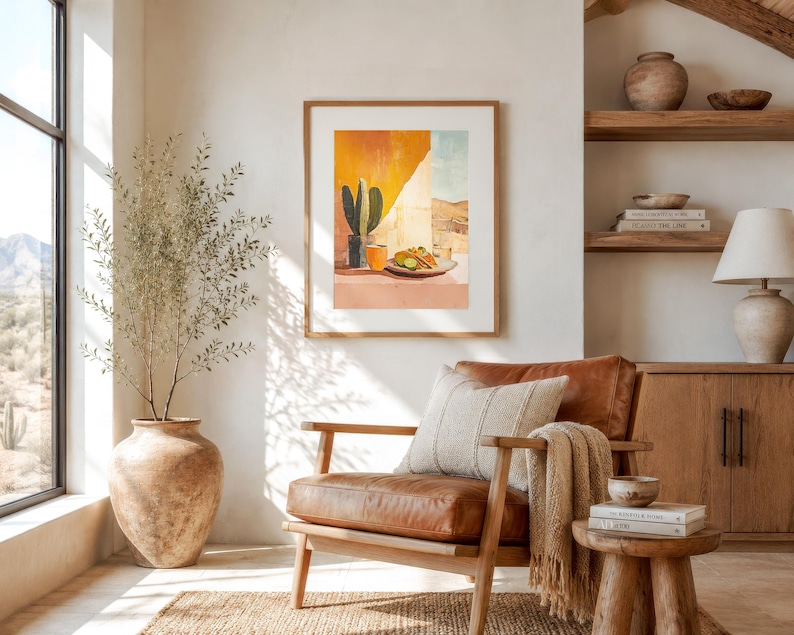 A GOOD AFTERNOON - Rustic Café Painting - Western Desert Decor - Etsy