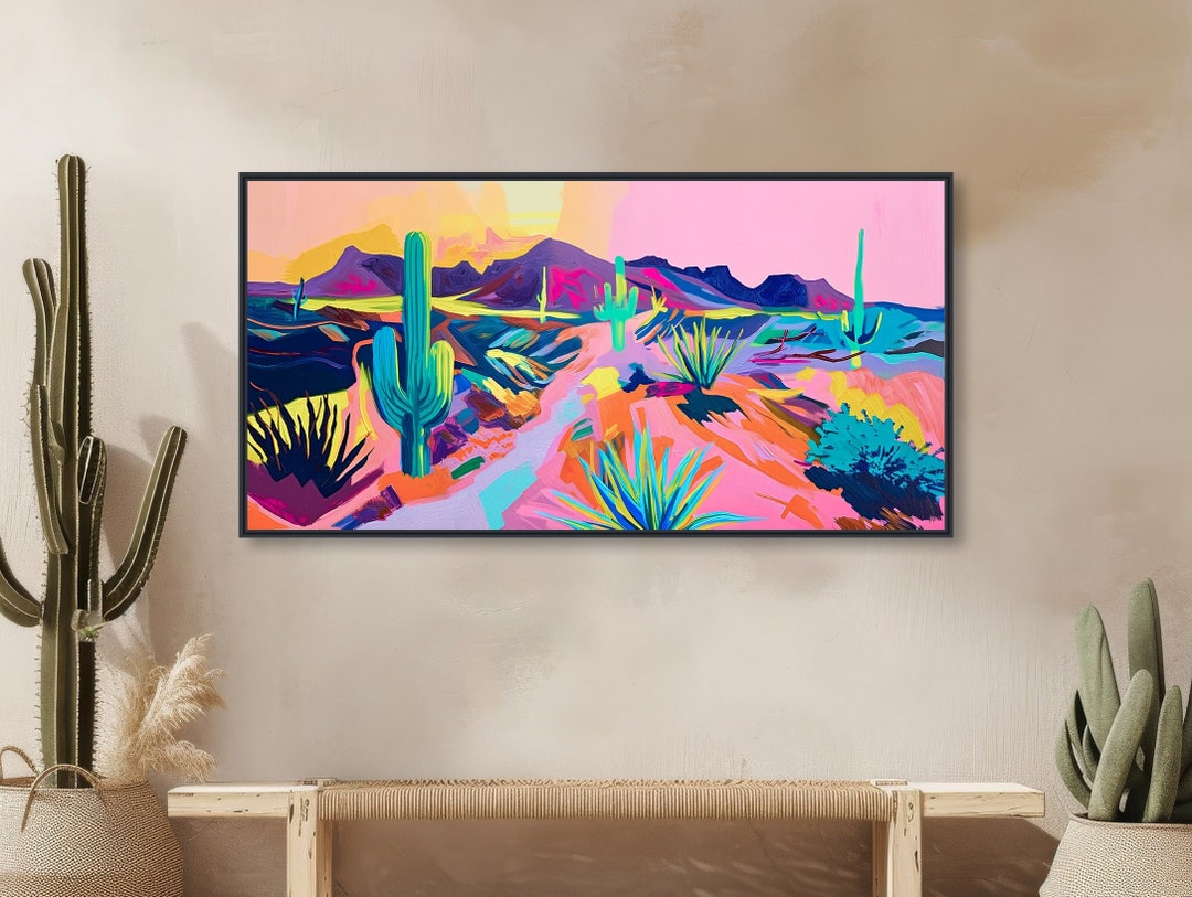 Southwestern Wall Art - Sonoran Desert Landscape - Western Decor ...
