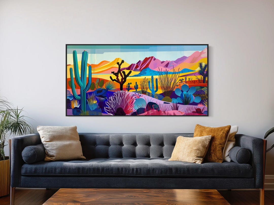 Desert Landscape Painting - Southwestern Wall Art - Western Decor ...