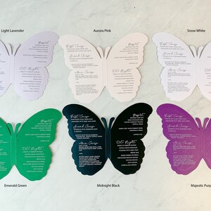 Butterfly Shaped Luxury Wedding / Bridal Shower / Quinceneara / Baby ...