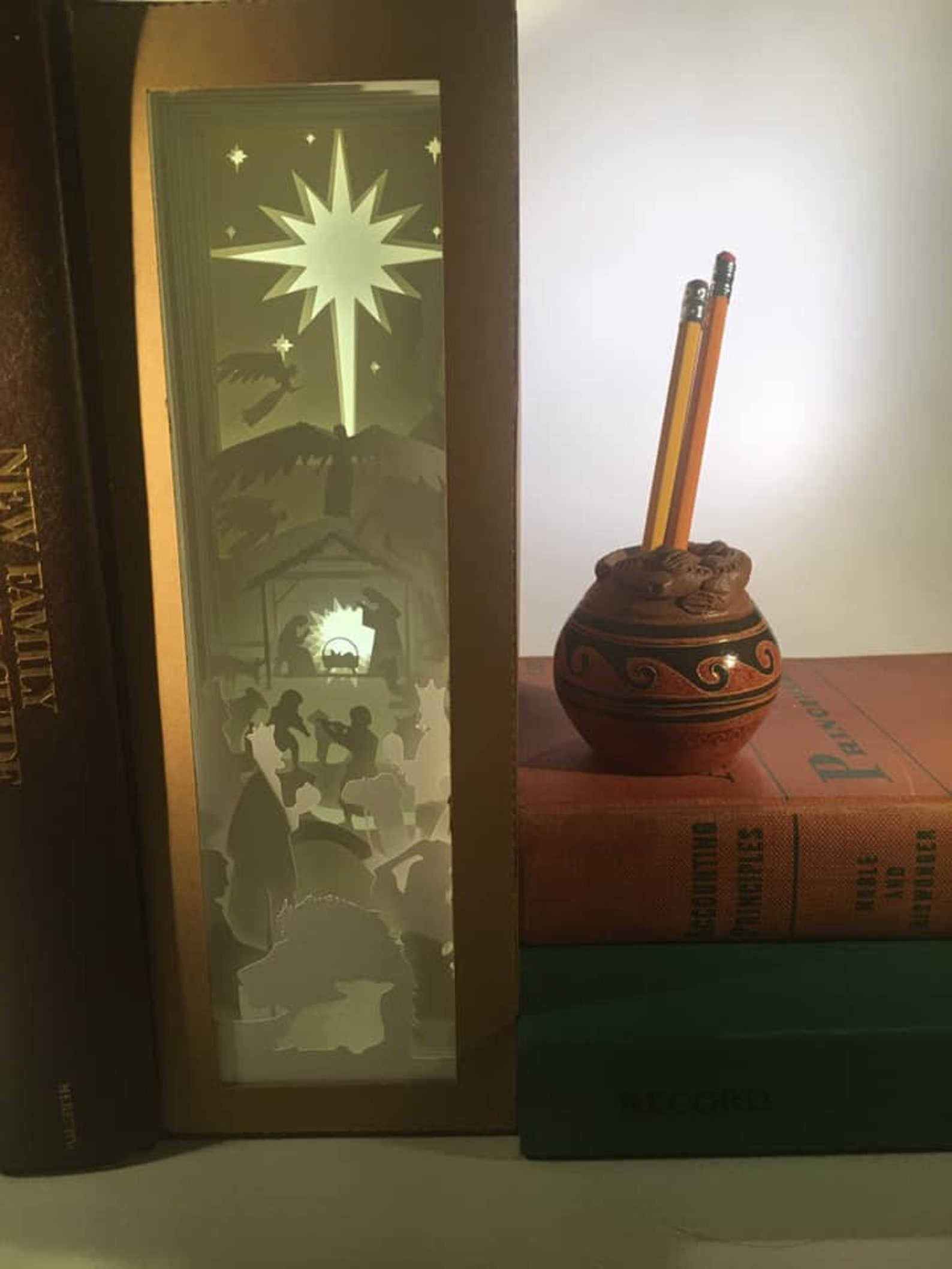Nativity Shadow Box Book Nook - Etsy