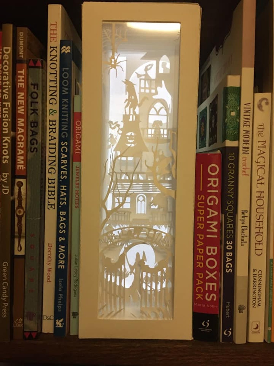 Halloween Shadow Box Book Nook - Etsy