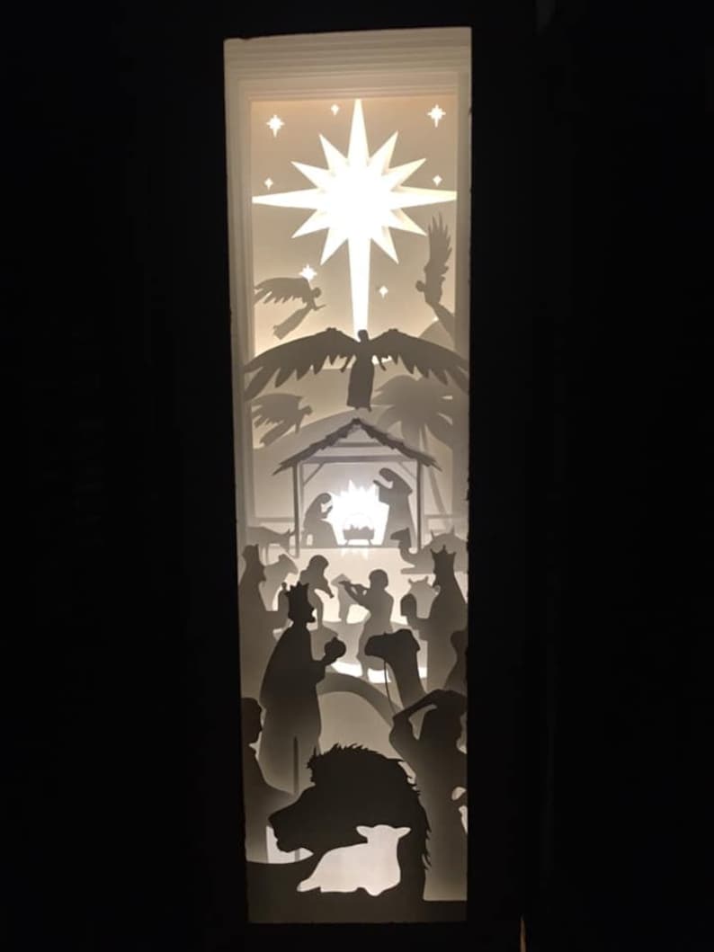 Nativity Shadow Box Book Nook - Etsy