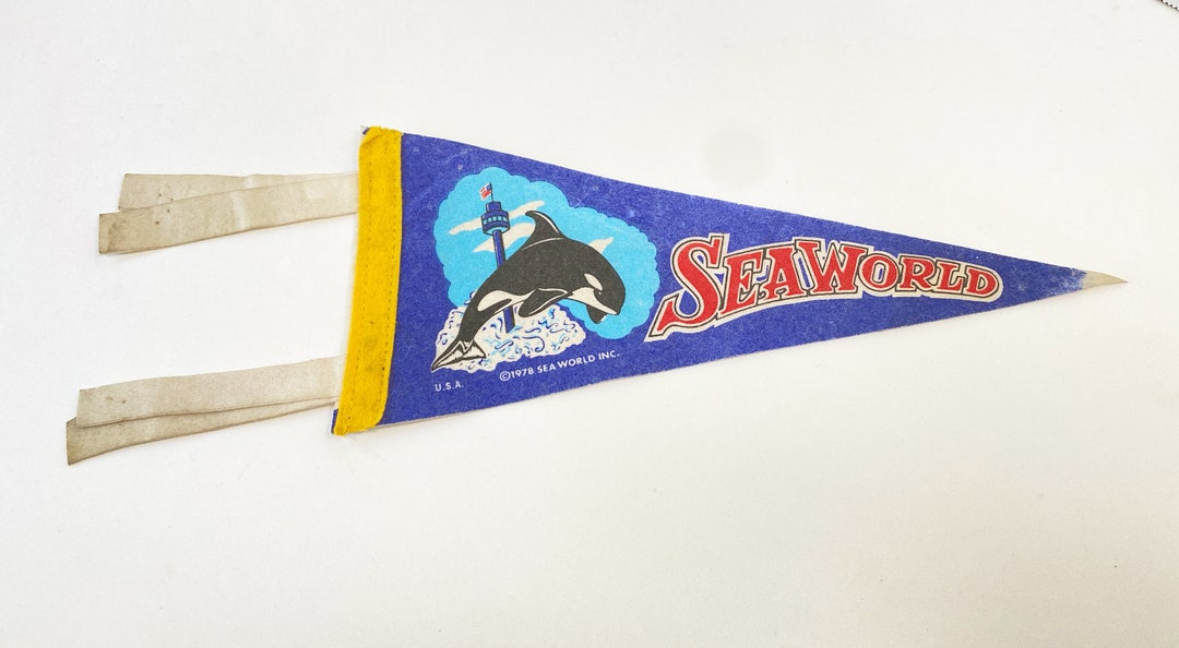 Vintage Sea World Souvenir Pennant 1978 Shamu Memorabilia - Etsy