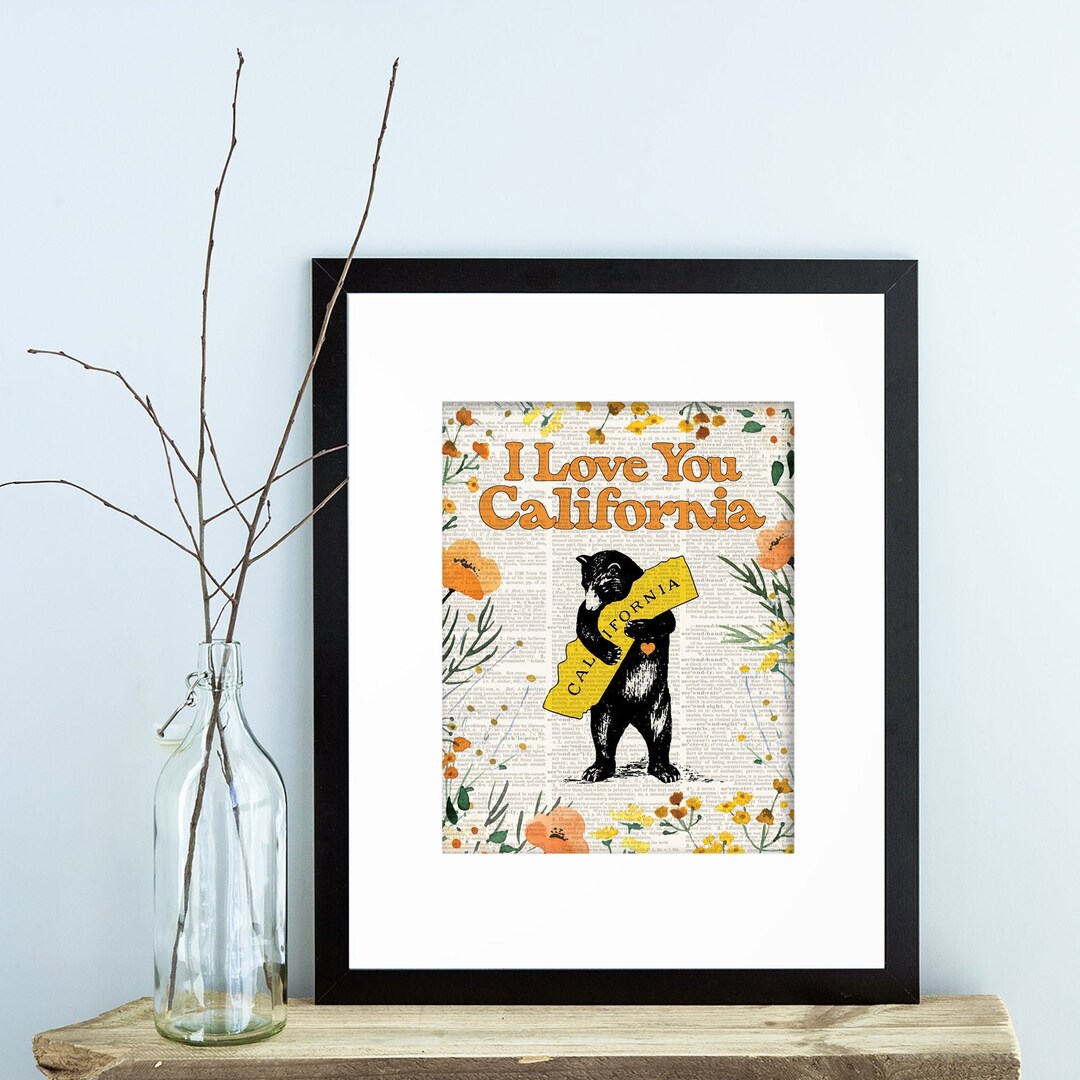 California Print, California Prints, California Art, California ...