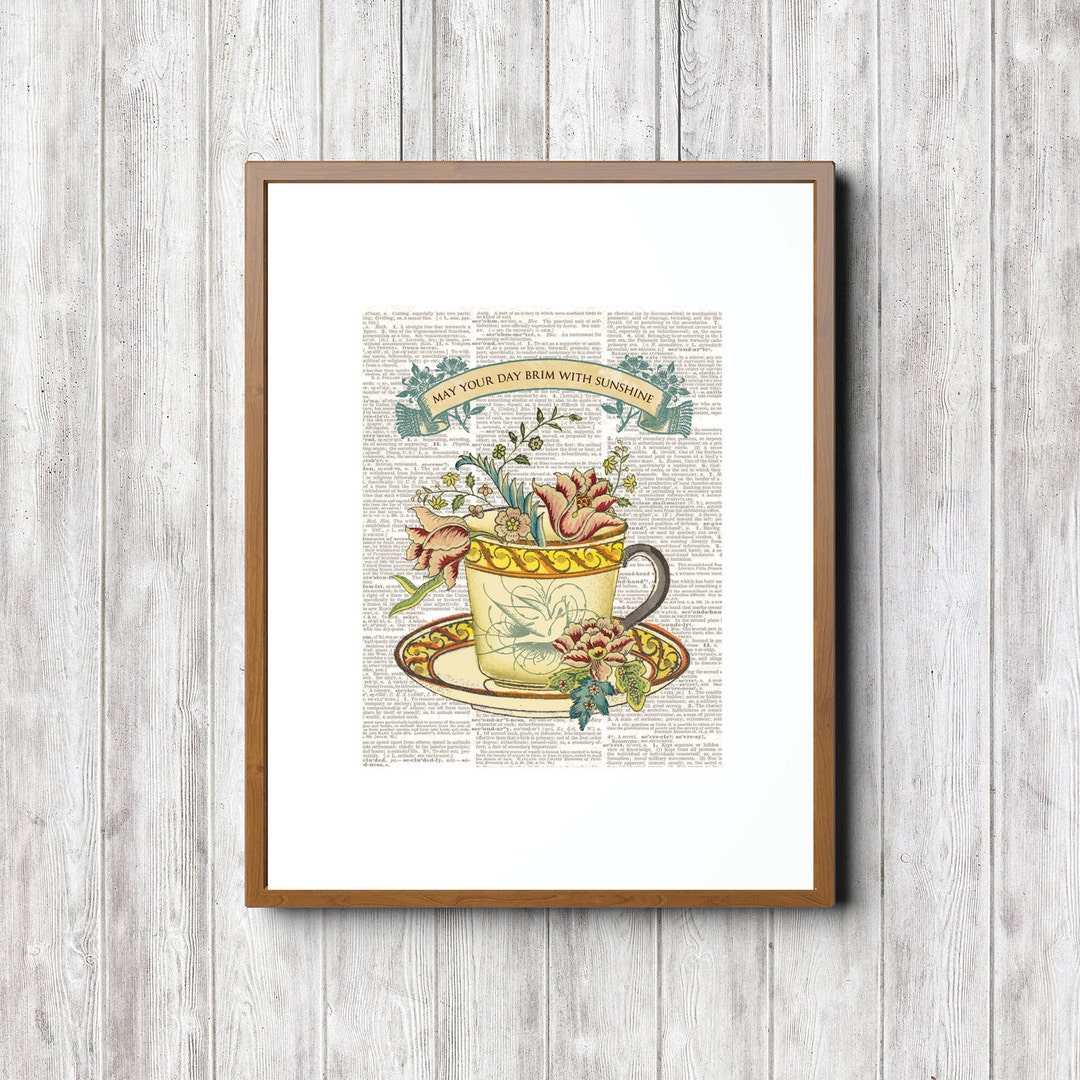 Teacups, Teacup Art, Vintage Teacup Art, Teacup Prints, Vintage Teacups ...