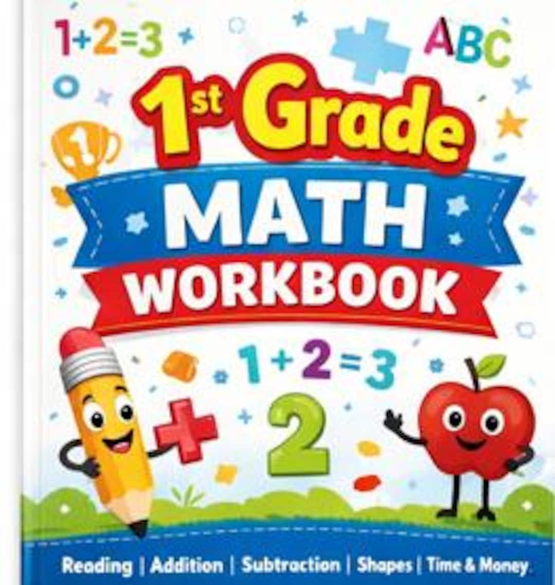 1st Grade Math Workbook | Addition, Subtraction Worksheets (digital ...