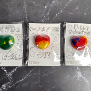 Valentine's Day Crayon Card Printables, Valentine Digital Item ...