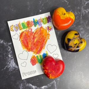 Valentine's Day Crayon Card Printables, Valentine Digital Item ...