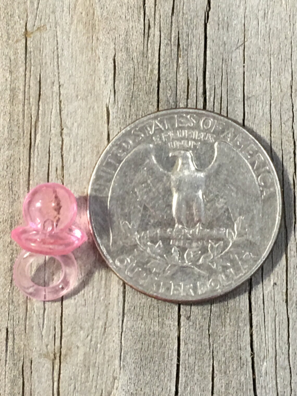 MICRO MINI Acrylic Pacifiers Pink Baby Girl Games/gift | Etsy