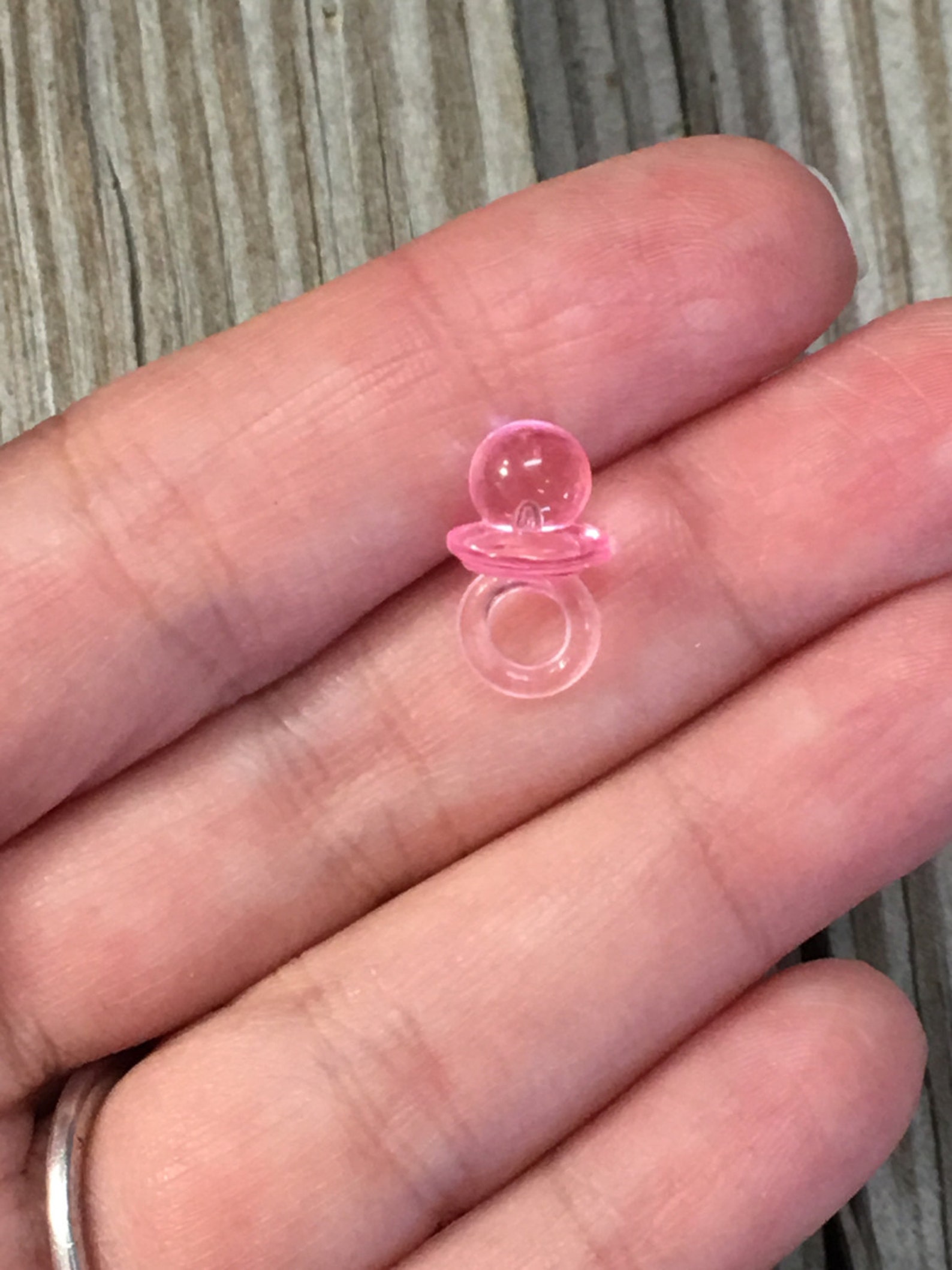 MICRO MINI Acrylic Pacifiers Pink Baby Girl Games/gift | Etsy