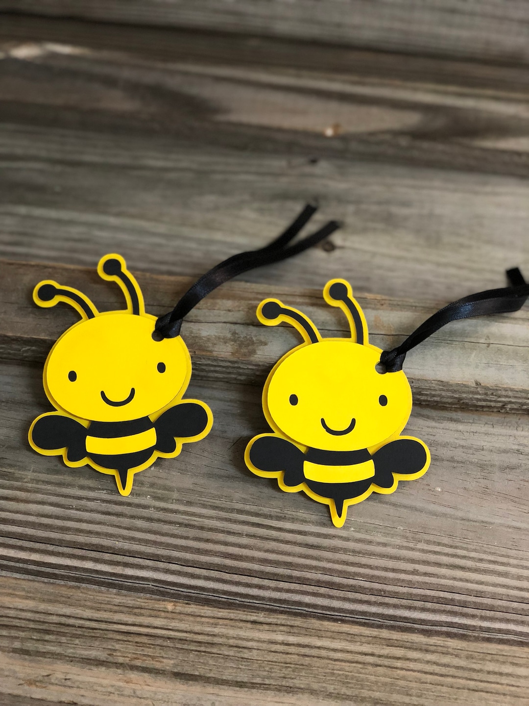 Bumble Bee Favor Tags: Yellow & Black, Set of 12 - Etsy