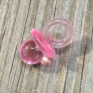 MICRO MINI Acrylic Pacifiers - Pink - Baby Girl - Games/gift Tags/table ...