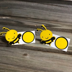 Set of 12 - Yellow and Black BUMBLE BEE Food/table Tents (place Cards ...