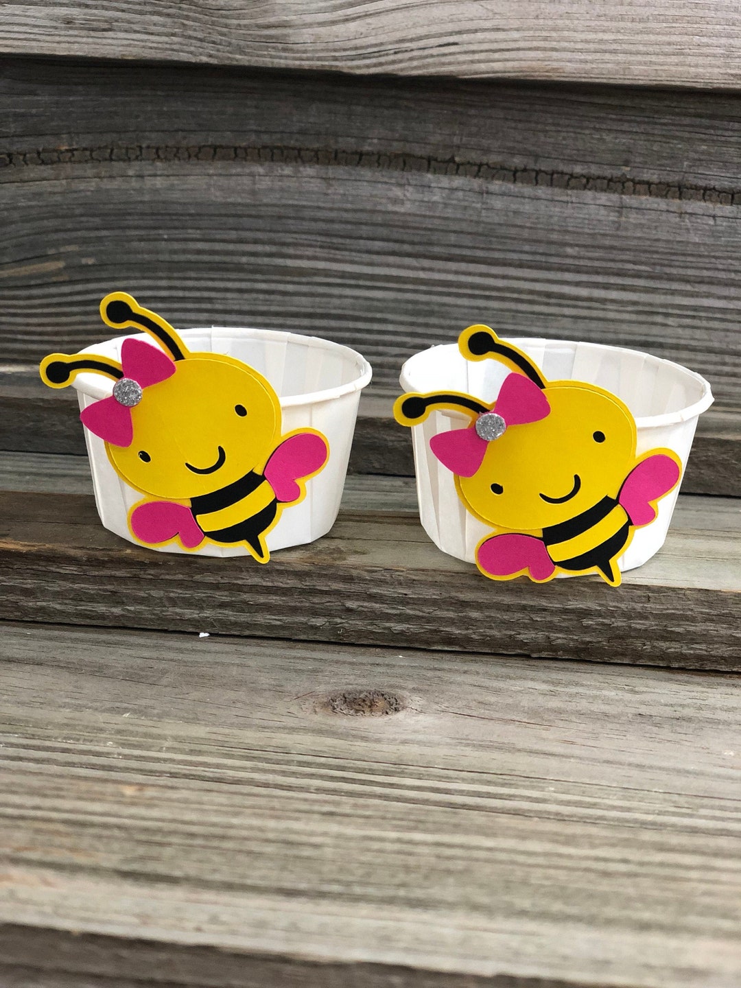 Bumble Bee Party Snack Cups: Girl Baby Shower Favors - Set of 12 - Etsy