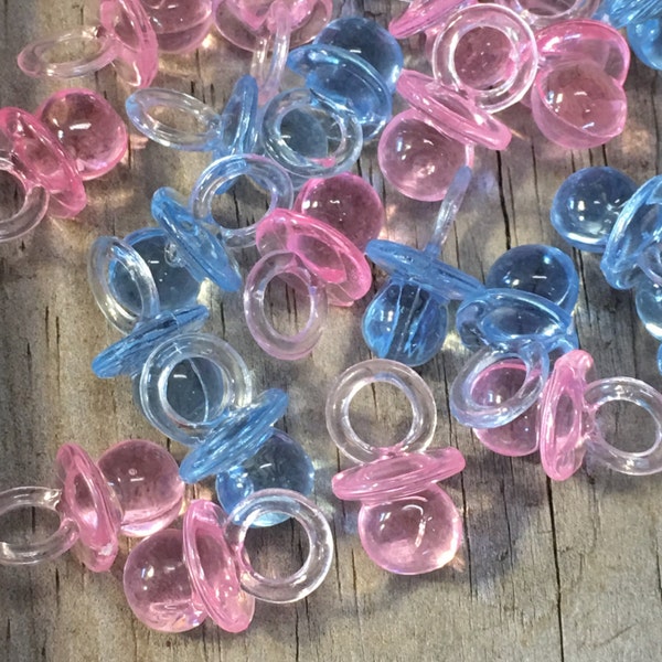 Pink and Blue Pacifier - Etsy