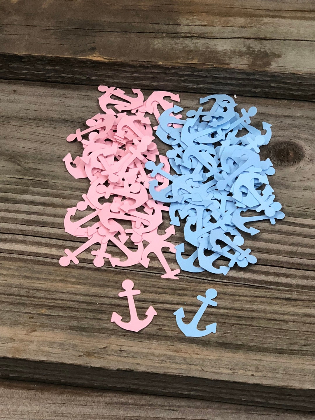 200 Pieces of Nautical Anchor Confetti - Baby Shower/birthday Party ...