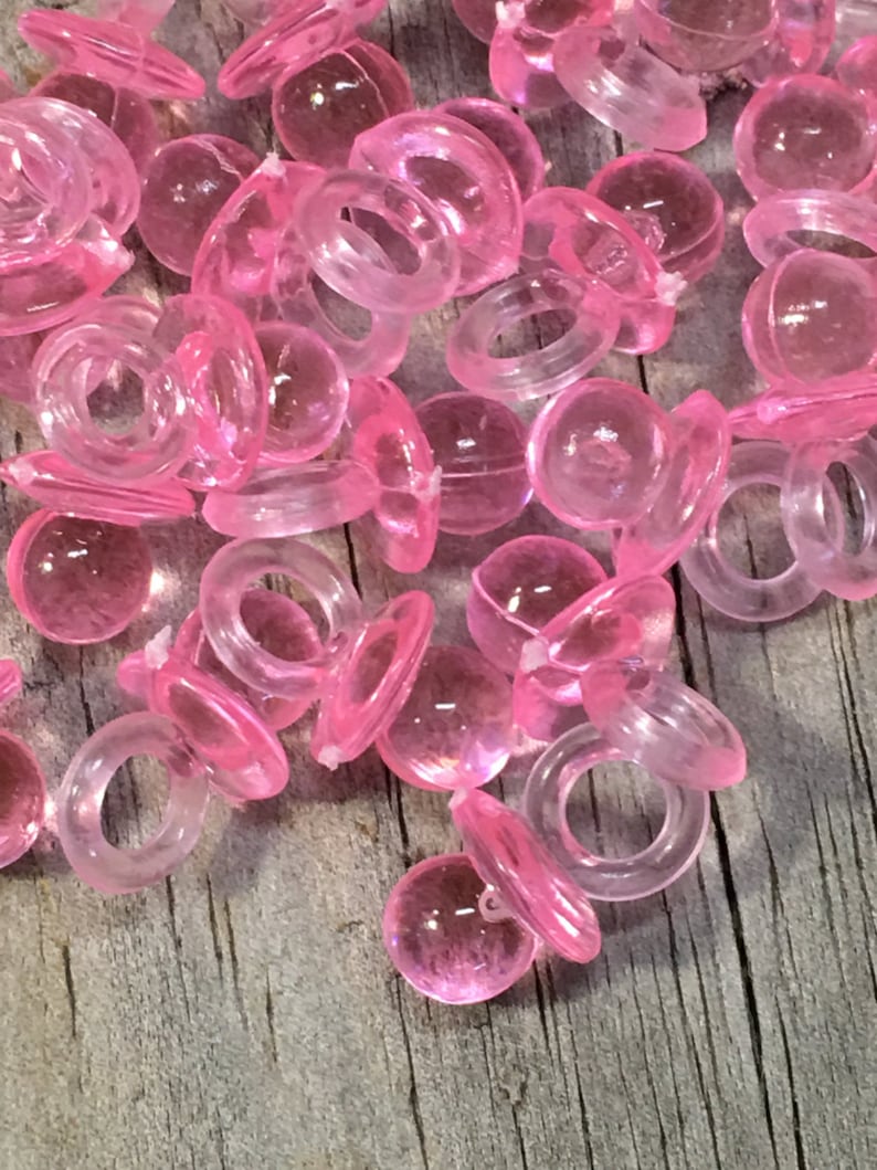 MICRO MINI Acrylic Pacifiers Pink Baby Girl Games/gift - Etsy