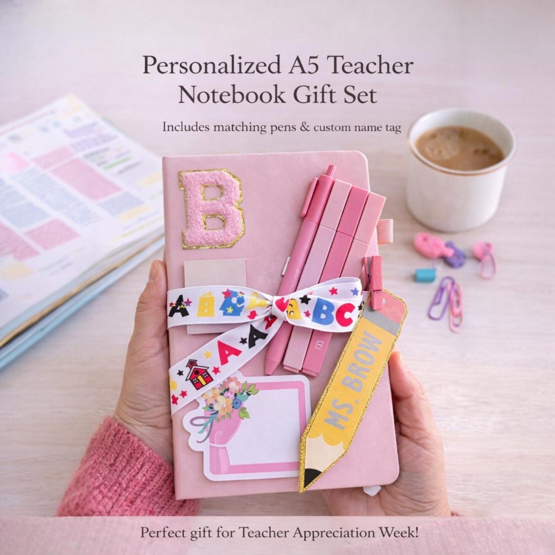 Teacher Planner A5 Personalized | Personalized Notebook for Teacher ...